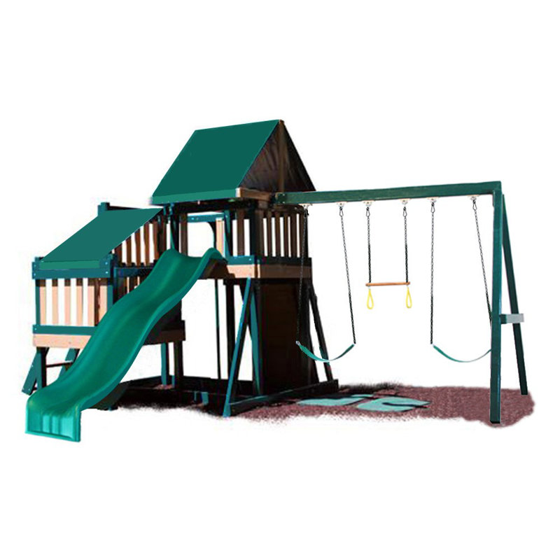 Kidwise Congo Monkey Green and Cedar Playsystem 2 Wayfair Canada